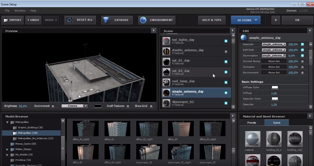 AEプラグイン「Element3D」追加パック「Metropolitan」 チュートリアル！ – レンダリングヤッホーイ！